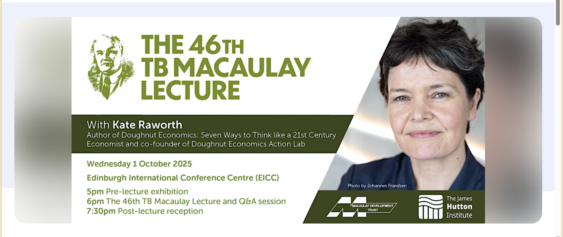 The 46th TB Macaulay Lecture - Scottish Rural Network
